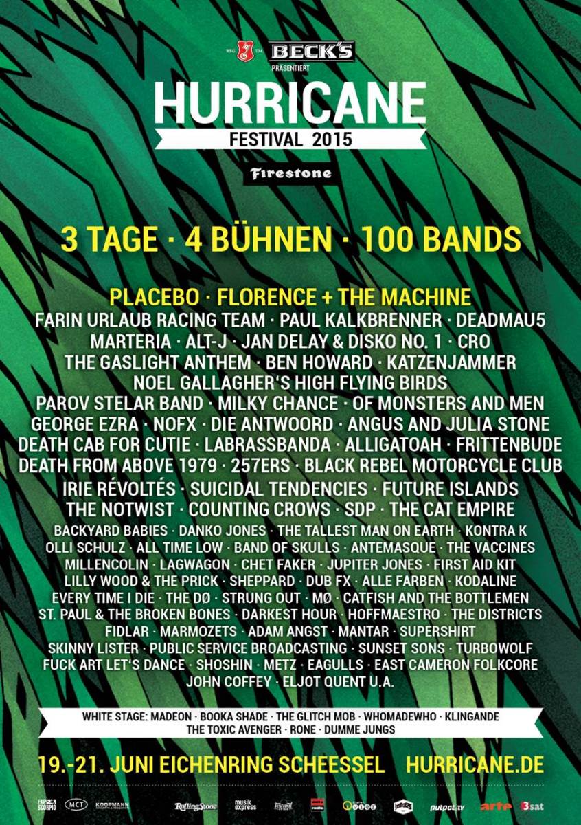 Hurricane Festival 2015 - 19/06/2015 (3 days) - Scheeßel - Eichenring ...