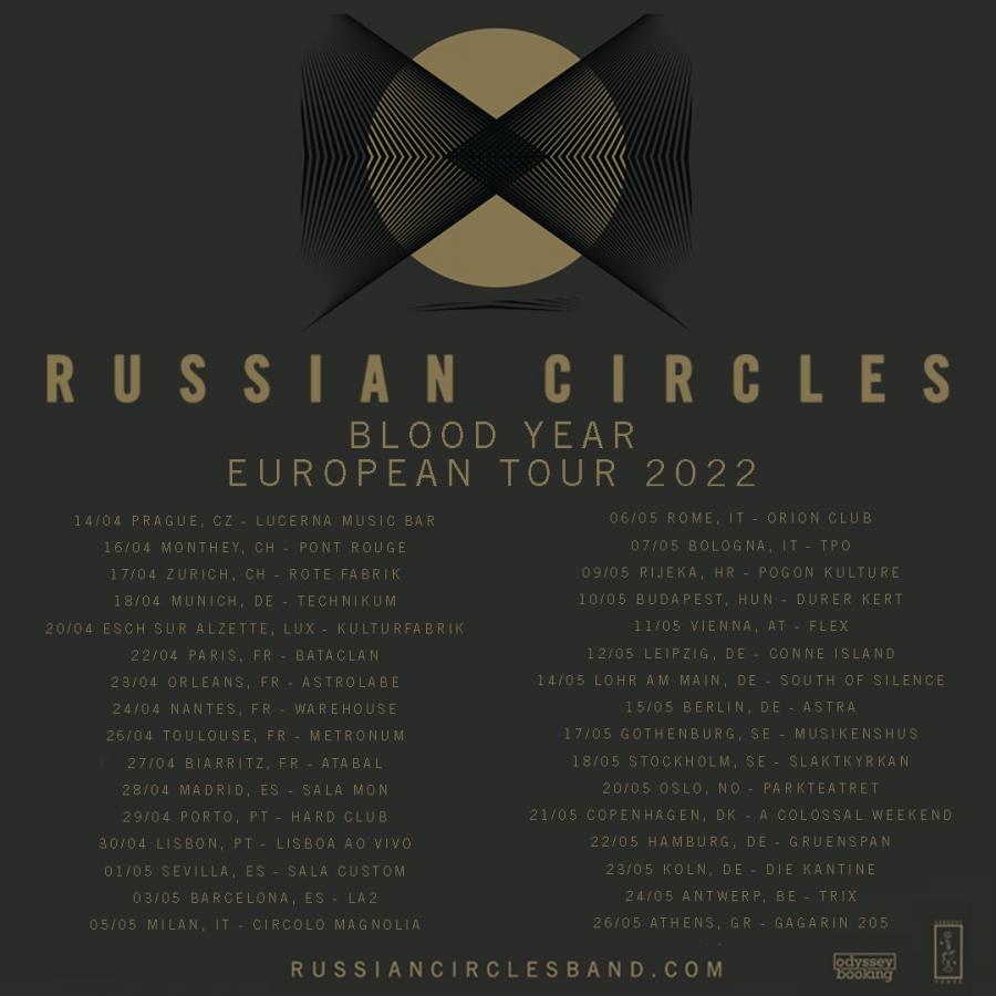 Event Russian Circles - 24/04/2022 - Nantes - Warehouse - France