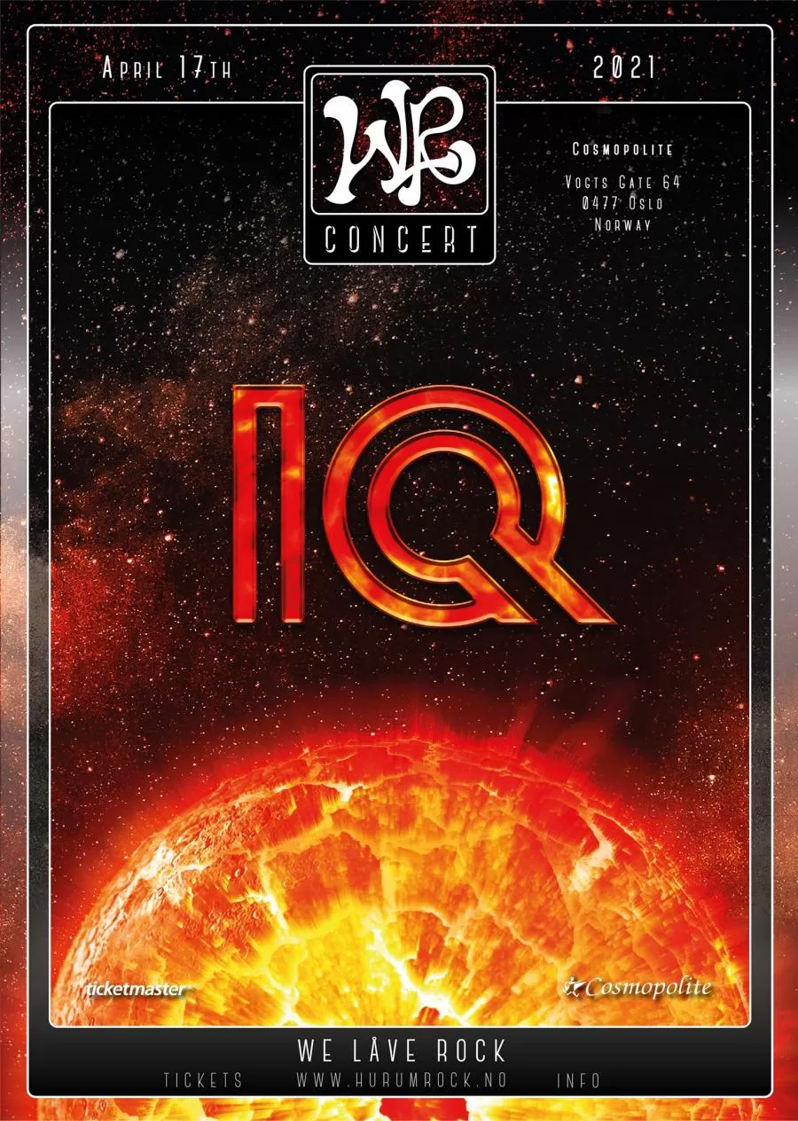 IQ - 40th Anniversary Tour 2022 - 23/04/2022 - Oslo - Cosmopolite - Norway