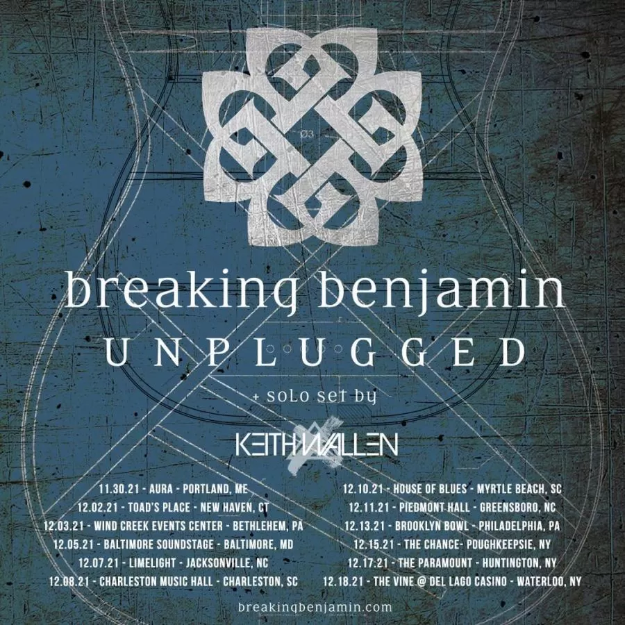Breaking Benjamin - Unplugged Tour 2021 - 17/12/2021 - Huntington - The ...
