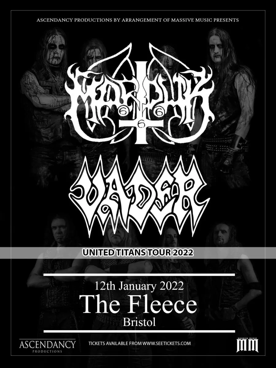 Event Marduk + Vader - 12/01/2022 - Bristol - The Fleece - United Kingdom