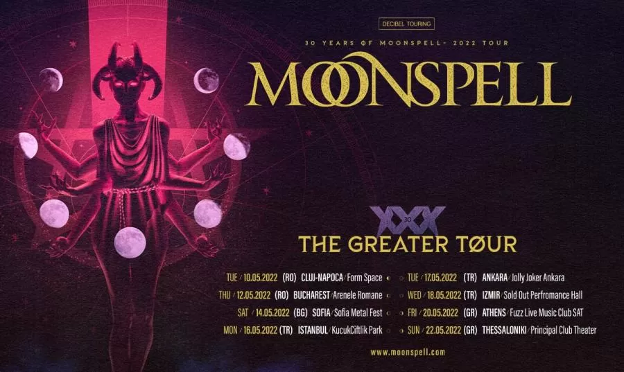 Event Moonspell - 22/05/2022 - Thessaloniki - Principal Club - Greece