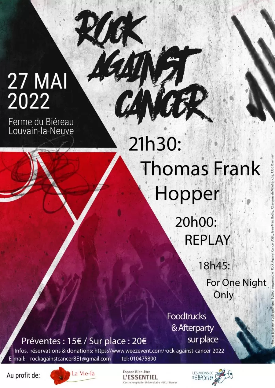 Rock Against Cancer 2022 - 27/05/2022 - Louvain-la-Neuve - Ferme du ...