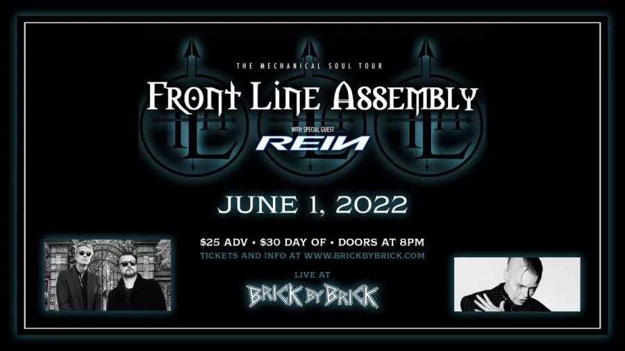 Front Line Assembly - 01/06/2022 - San Diego - Brick by Brick - United ...