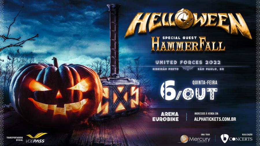 Event Helloween + HammerFall - 06/10/2022 - Ribeirão Preto - Arena ...