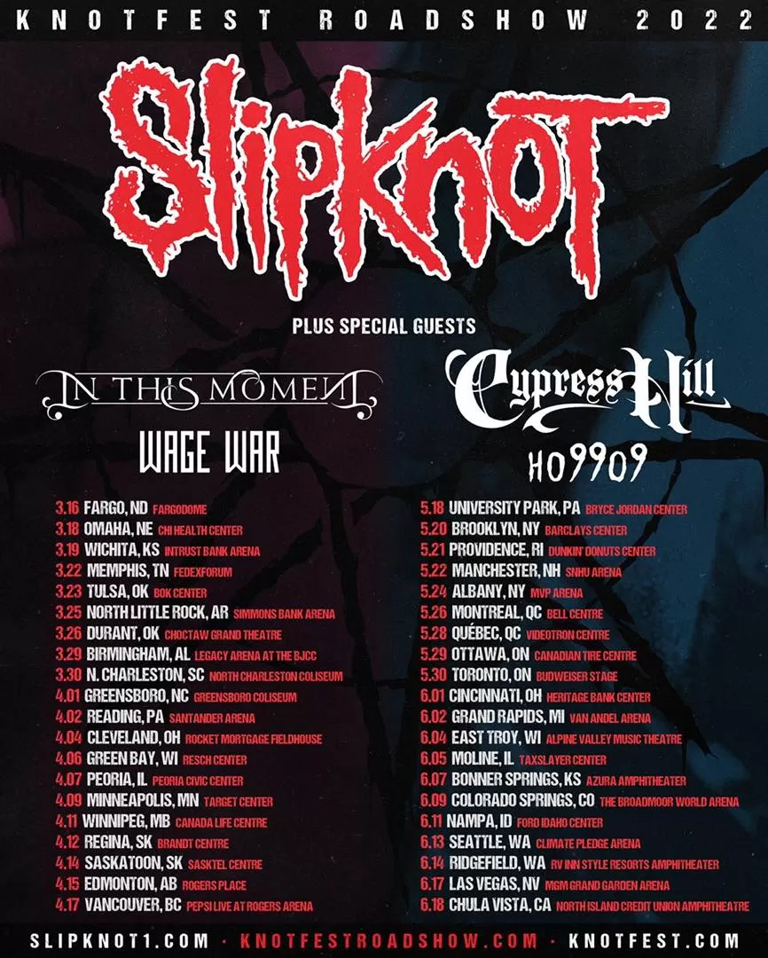 Knotfest Roadshow 2022 - 16/03/2022 - Fargo - Fargodome - United States
