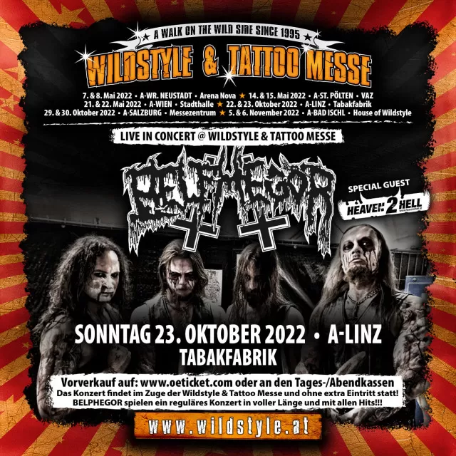 Belphegor @ Wildstyle & Tattoo Messe 2022 - 23/10/2022 - Linz ...
