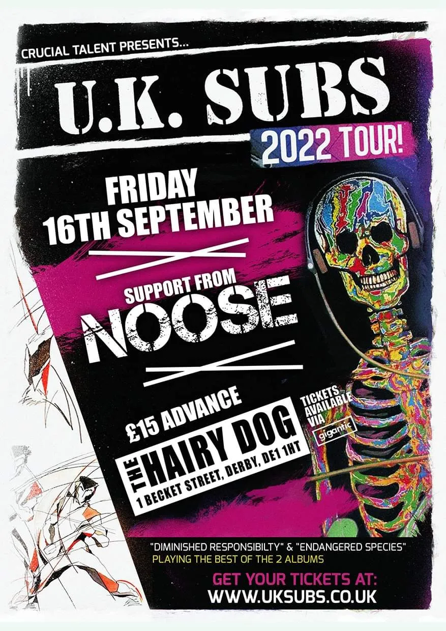 Event UK Subs - 16/09/2022 - Derby - The Hairy Dog - United Kingdom