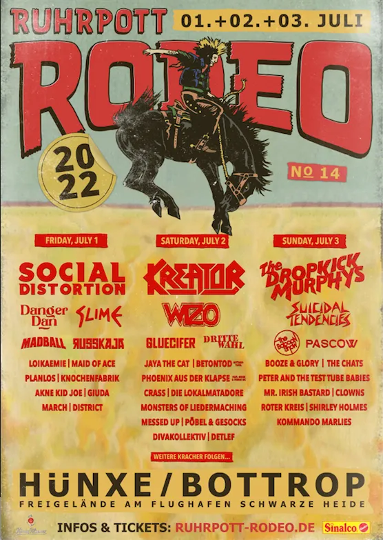 Ruhrpott Rodeo 2022 - 01/07/2022 (3 days) - Hünxe - Germany