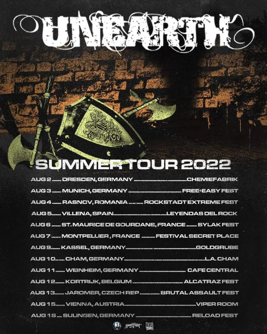 Event Unearth - 10/08/2022 - Cham - L.A. Eventhall - Germany