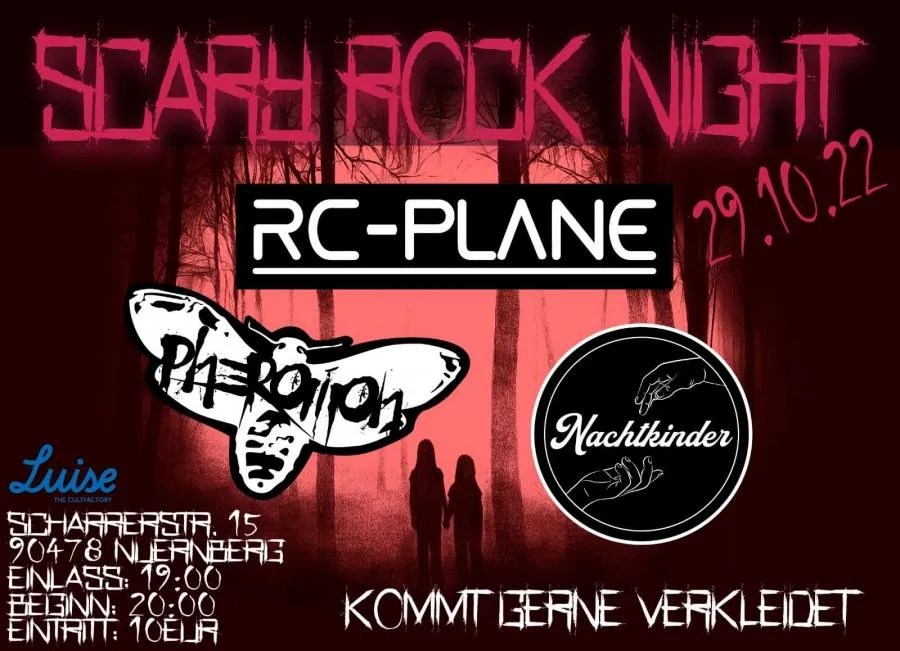 Scary Rock Night - 29/10/2022 - Nürnberg - Luise - The Cultfactory ...