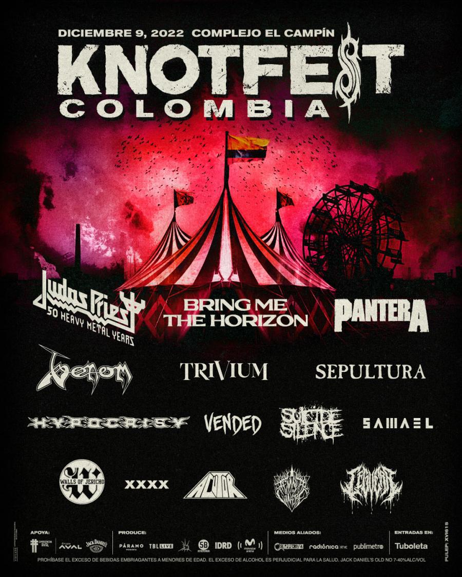 Knotfest Colombia - xx/xx/2022 - Bogota - Colombia | Concerts-Metal ...