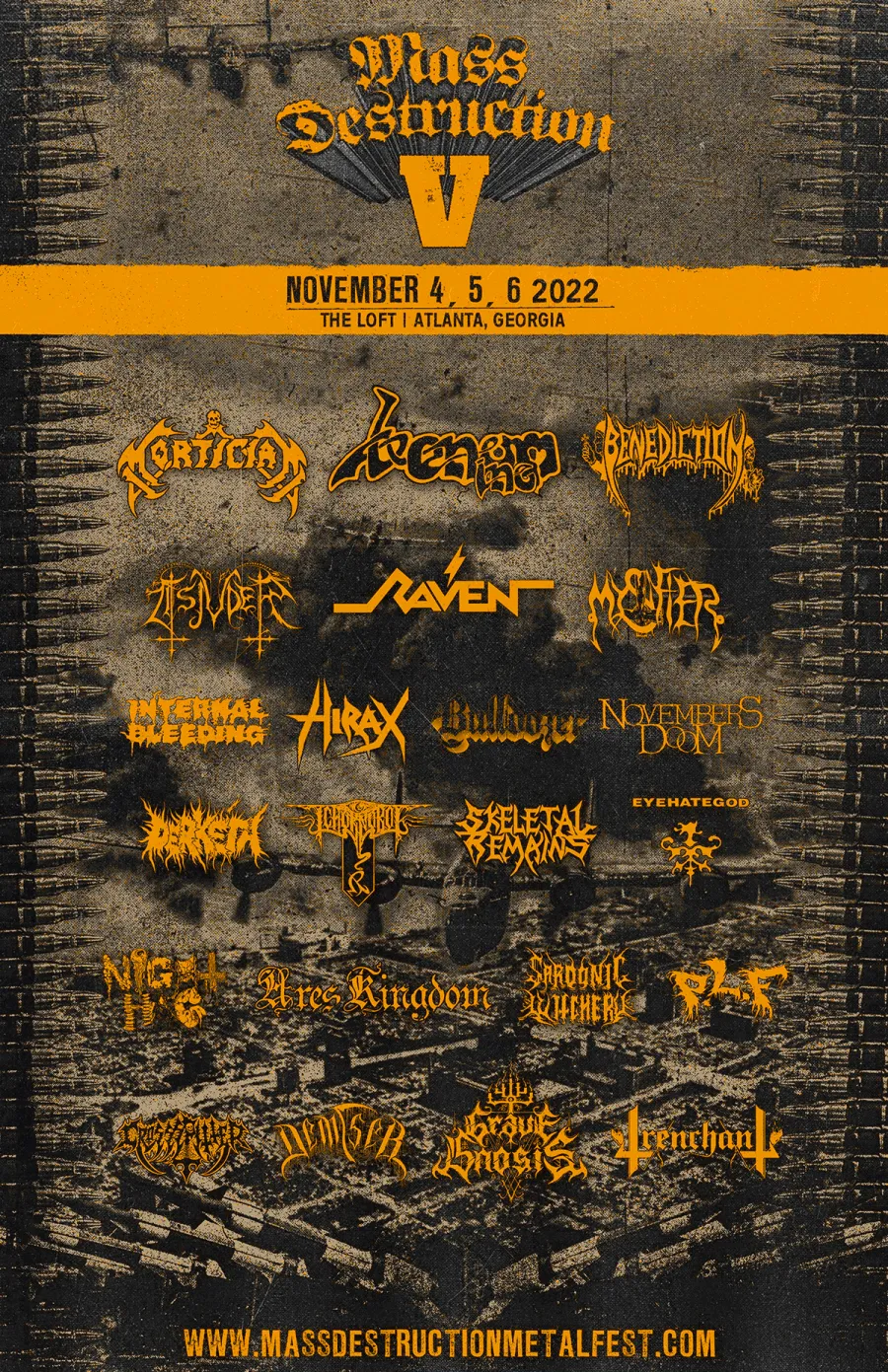 Mass destruction metal fest V - 04/11/2022 (3 days) - atlanta, GA ...