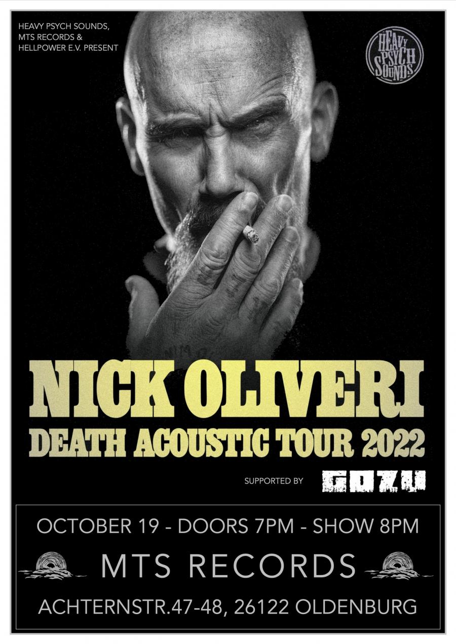 Nick Oliveri + Gozu - 19/10/2022 - Oldenburg - MTS Records - Germany