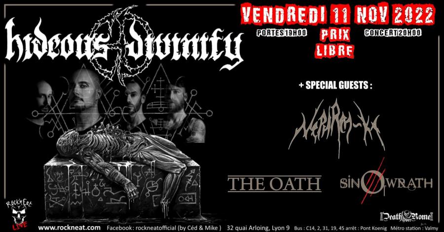 Hideous Divinity + Nephren-Ka + The Oath + Sin Of Wrath - 11/11/2022 ...
