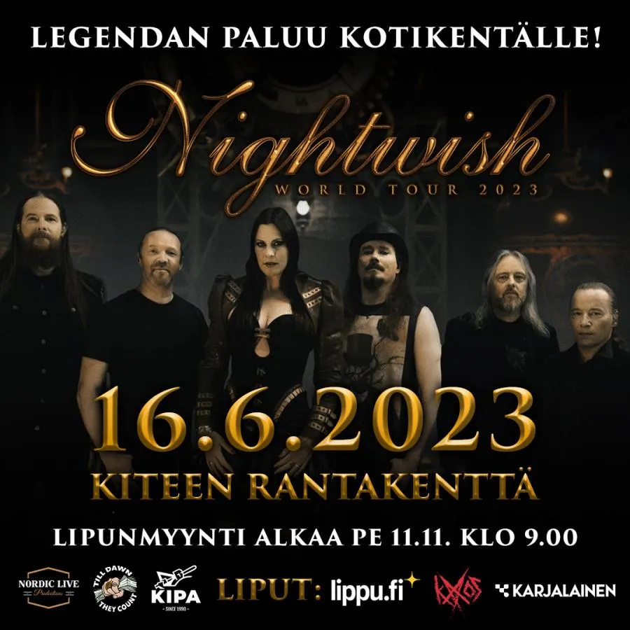 Event Nightwish - 16/06/2023 - Kitee Rantakenttä - Baseball stadium - Finland
