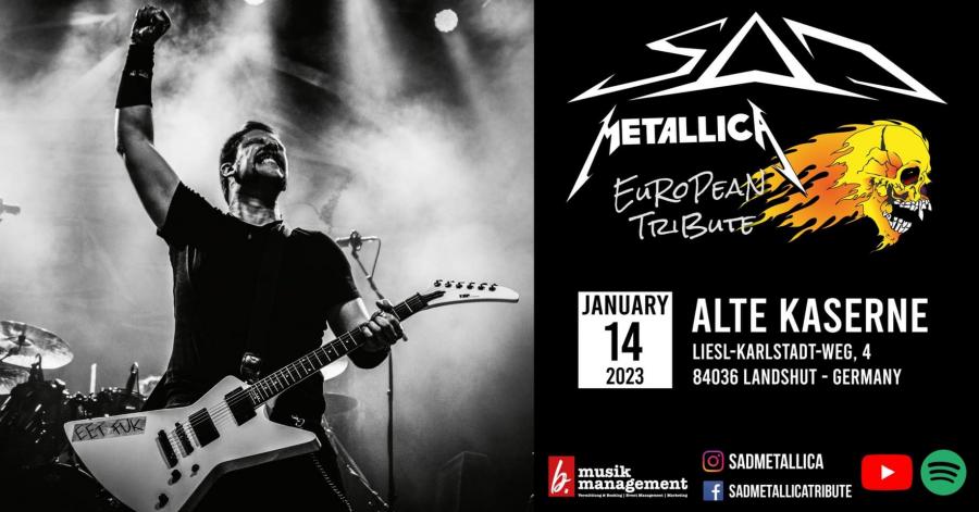 SAD - A Tribute To Metallica - 14/01/2023 - Landshut - Alte Kaserne ...