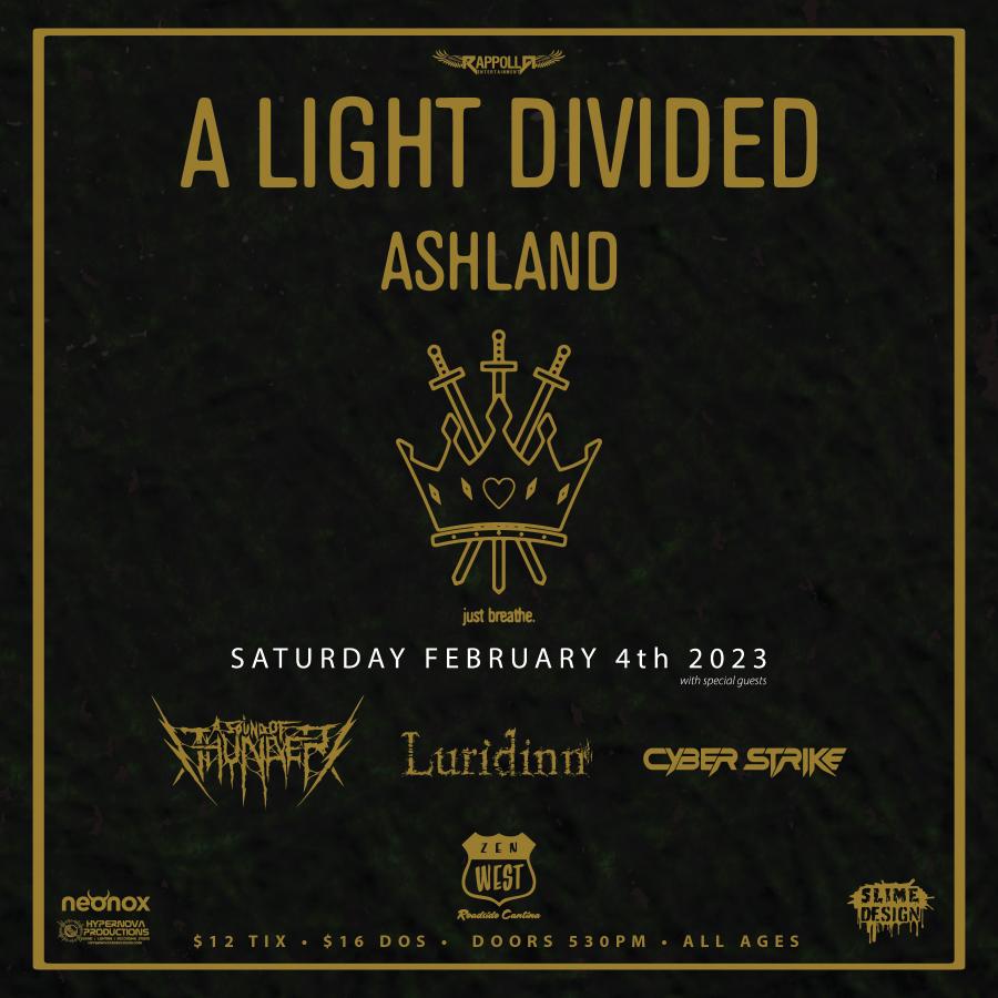 A Light Divided + Ashland - 04/02/2023 - Baltimore - Zen West - United ...