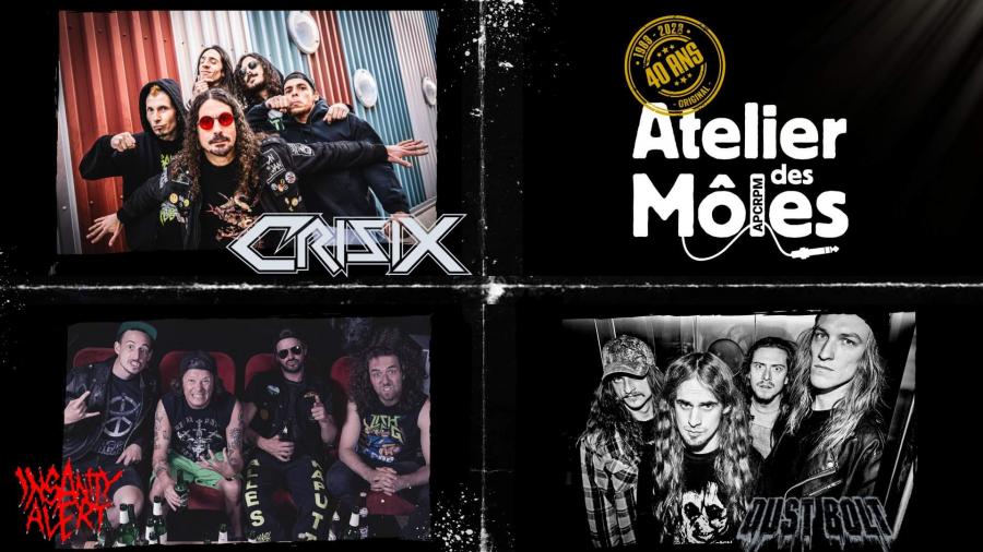 Crisix + Dust Bolt + Insanity Alert - 14/04/2023 - Montbéliard ...