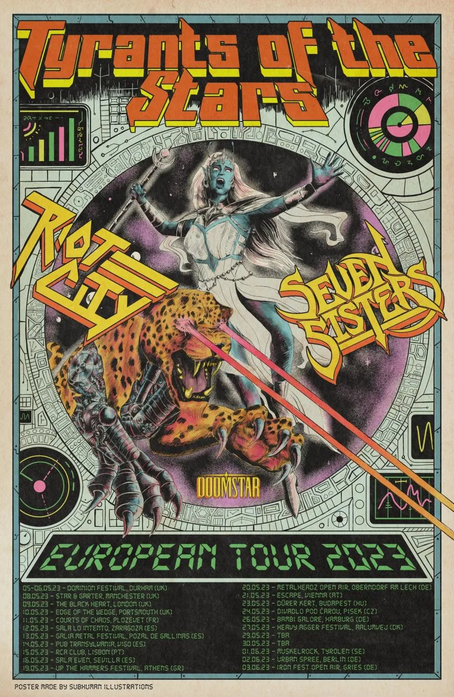 Event Riot City + Seven Sisters - 21/05/2023 - Wien - Escape - Austria