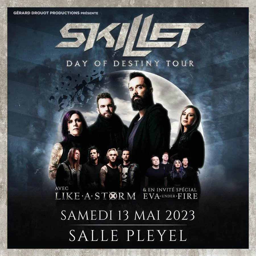 Event Skillet - 13/05/2023 - Paris - Salle Pleyel - France