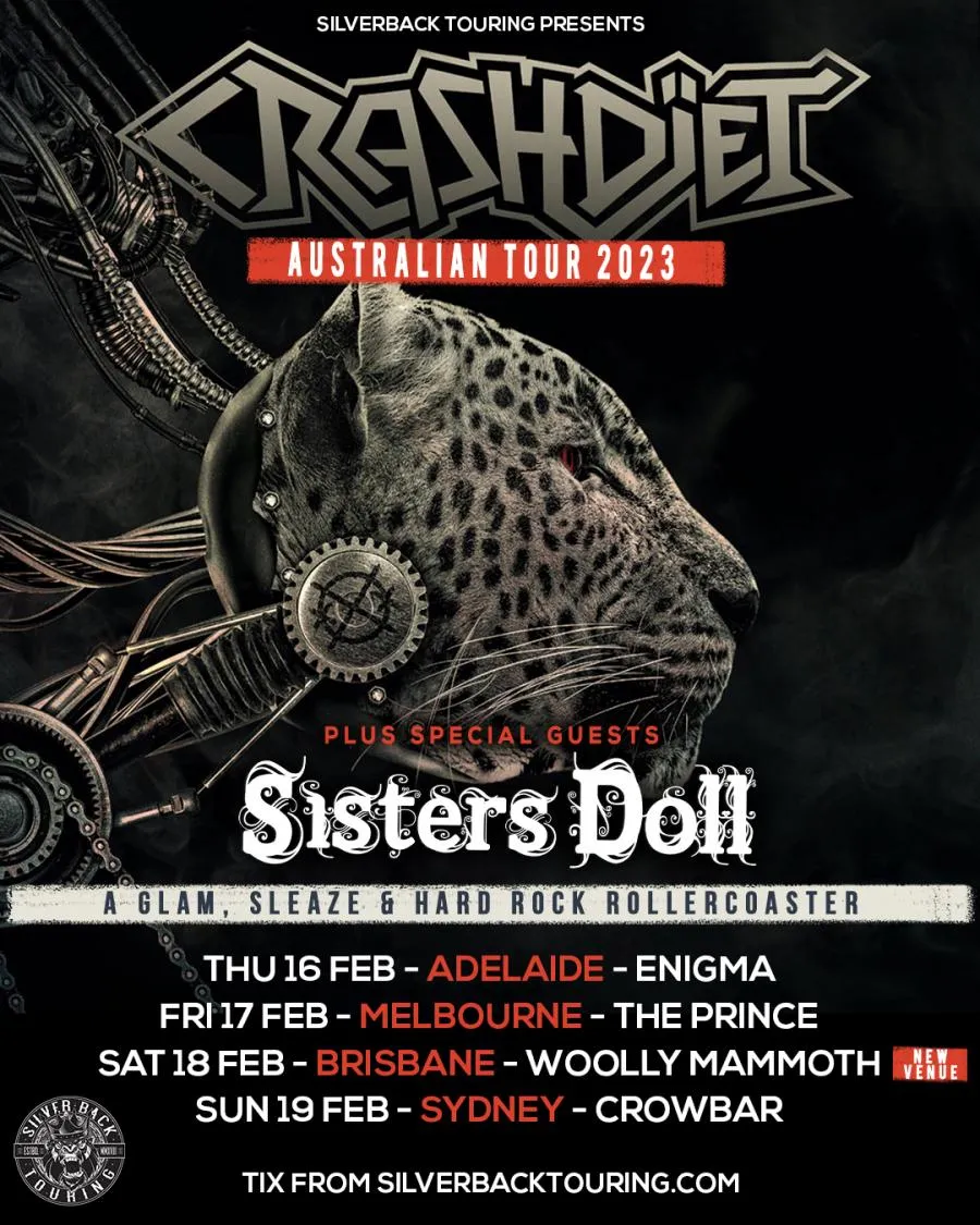 Crashdïet - Australian Tour 2023 - 16/02/2023 - Adelaide - Enigma Bar ...