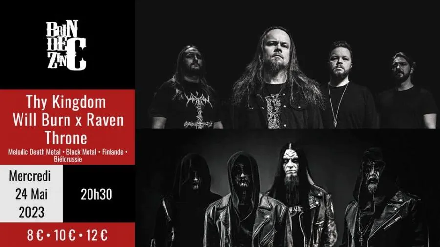Thy Kingdom Will Burn x Raven Throne - 24/05/2023 - Barberaz - Brin de ...