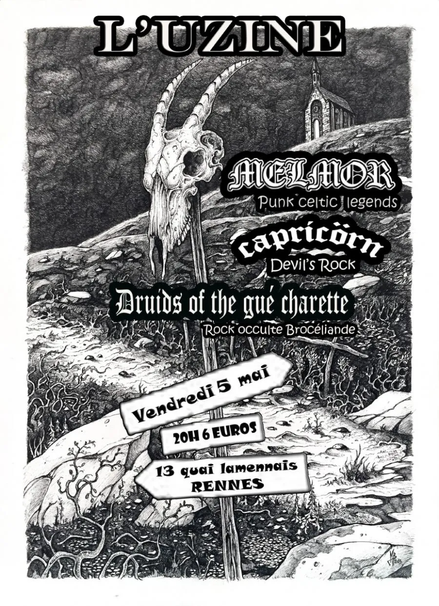 Melmor + Capricörn + Druids of the Gué charette - 05/05/2023 - Rennes ...