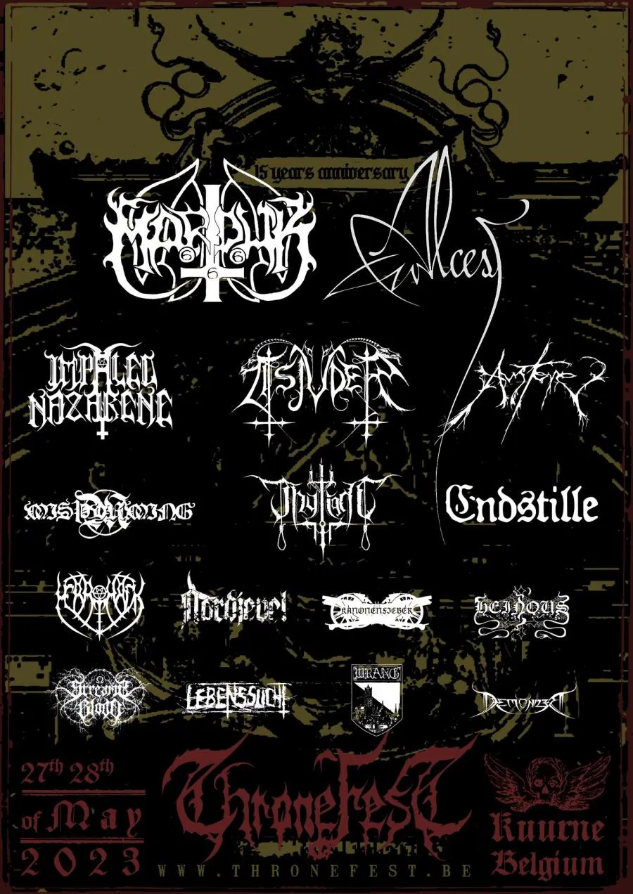 Throne Fest 2023 - 27/05/2023 (2 days) - Kuurne - Belgium