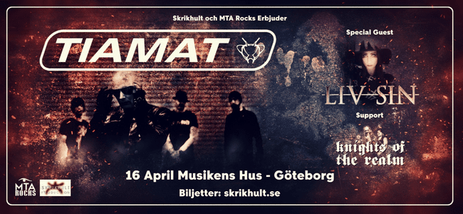 Event Tiamat - 16/04/2023 - Göteborg - Musikens Hus - Sweden