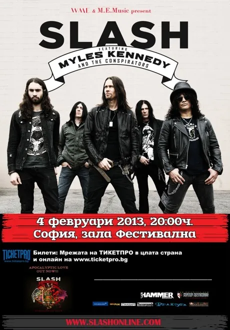 Slash - Apocalyptic Love Tour - 04/02/2013 - Sofia - Asics Arena - Bulgaria