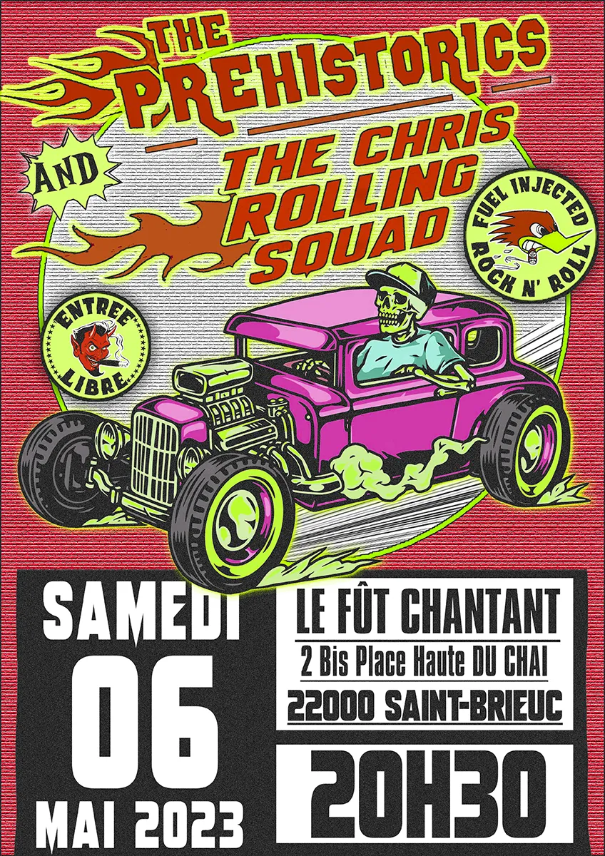 The Chris Rolling Squad + The Prehistorics - 06/05/2023 - Saint-Brieuc - Le Fût Chantant - France
