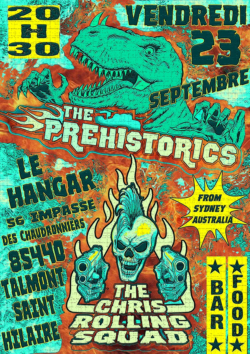 The Chris Rolling Squad + The Prehistorics - 23/09/2022 - Talmont Saint Hilaire - Le Hangar - France