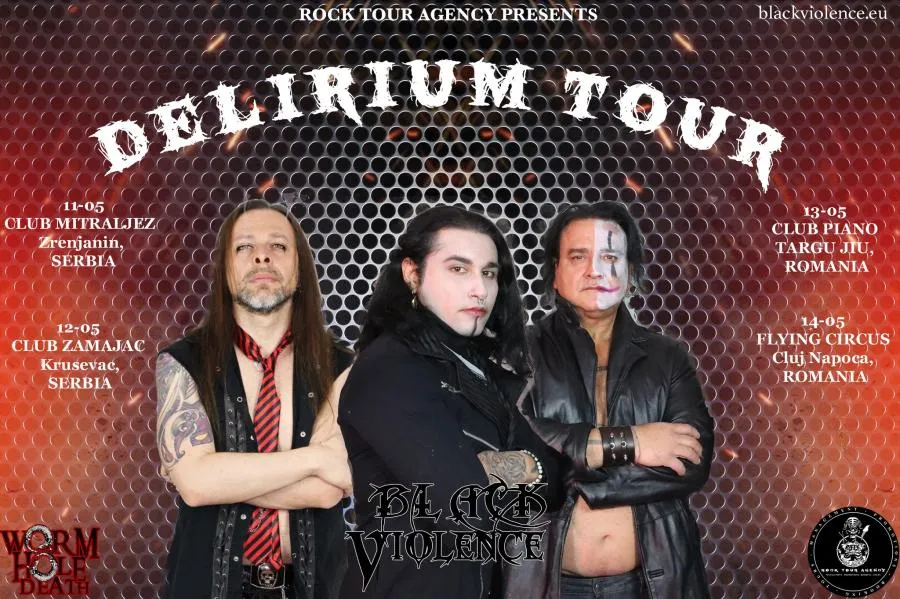 Black Violence - Delirium Tour 2023 - 12/05/2023 - Krusevac - Club ...