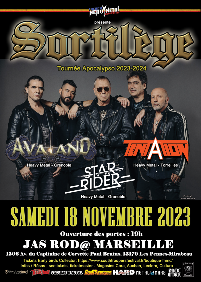 Sortilège - Avaland - Tentation - Star Rider - 18/11/2023 - Les-Pennes ...