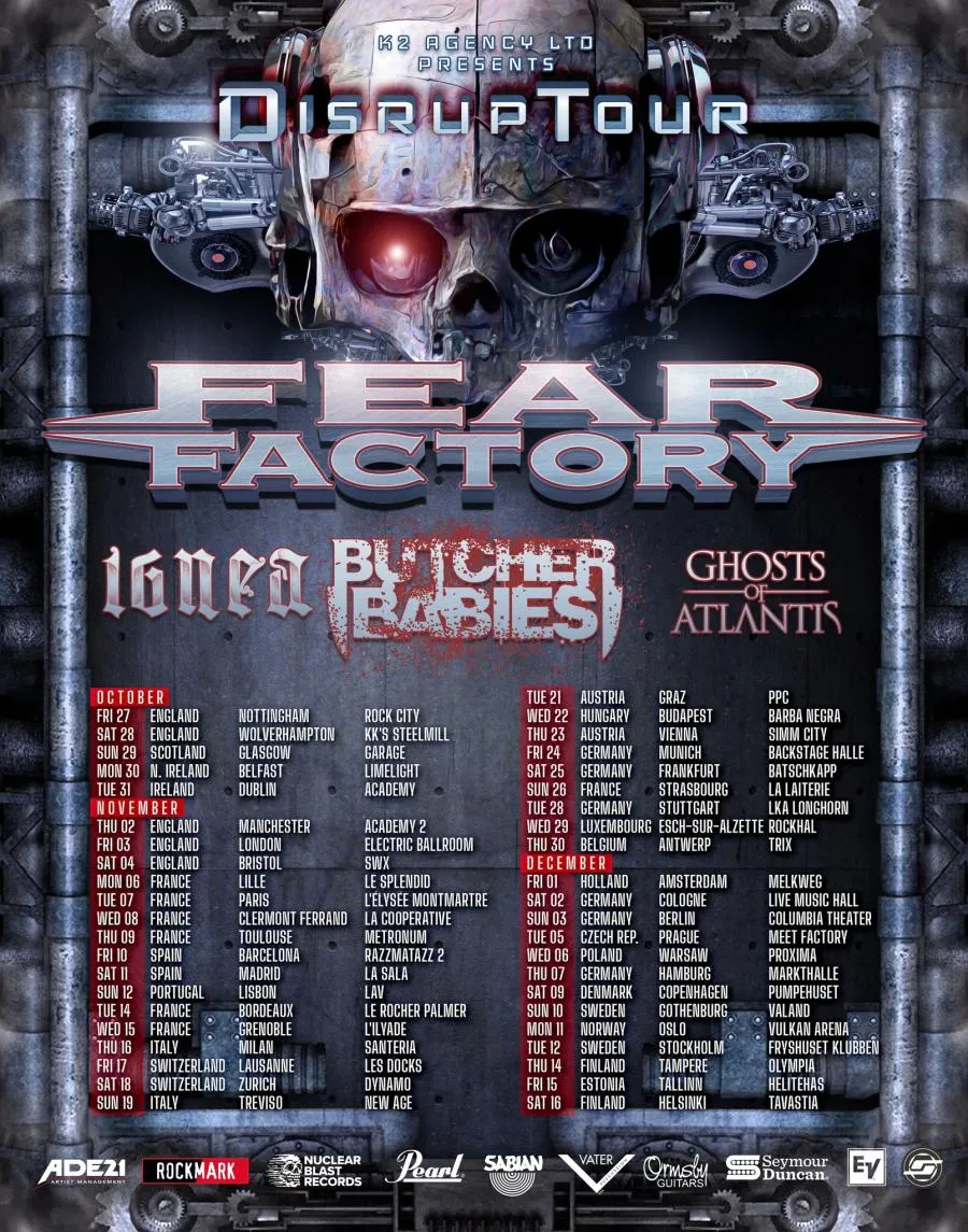 Event Fear Factory - 27/10/2023 - Nottingham - Rock City - United Kingdom