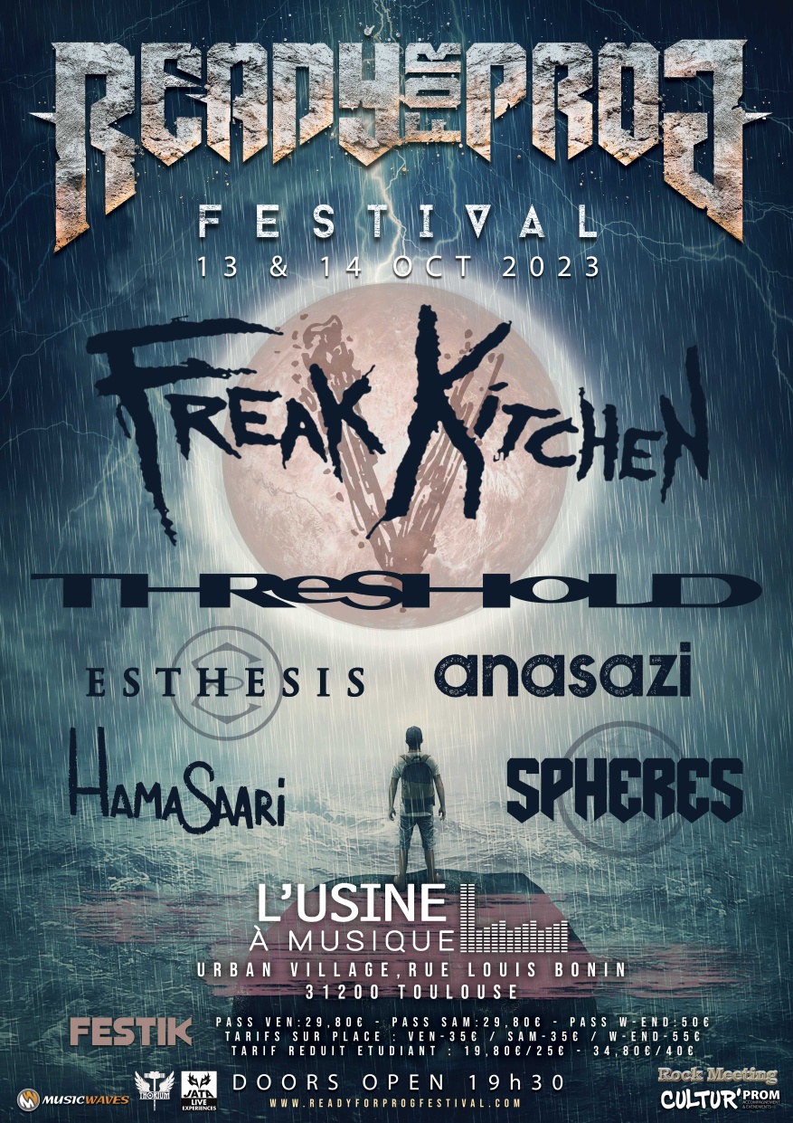 Ready For Prog Festival 2023 - 13/10/2023 (2 days) - Toulouse - L'Usine ...