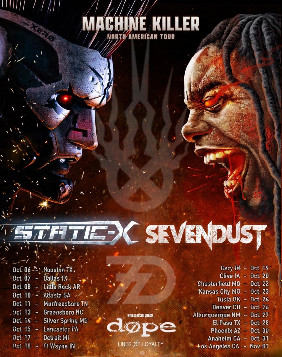 Event Static-X + Sevendust - 27/10/2023 - Albuquerque - Revel - United ...