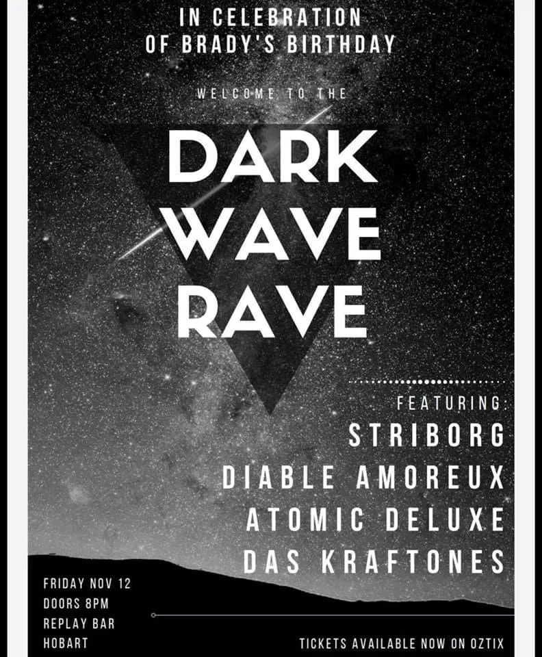 Dark Wave Rave 2021 - 12/11/2021 - Hobart - Replay Bar - Australia
