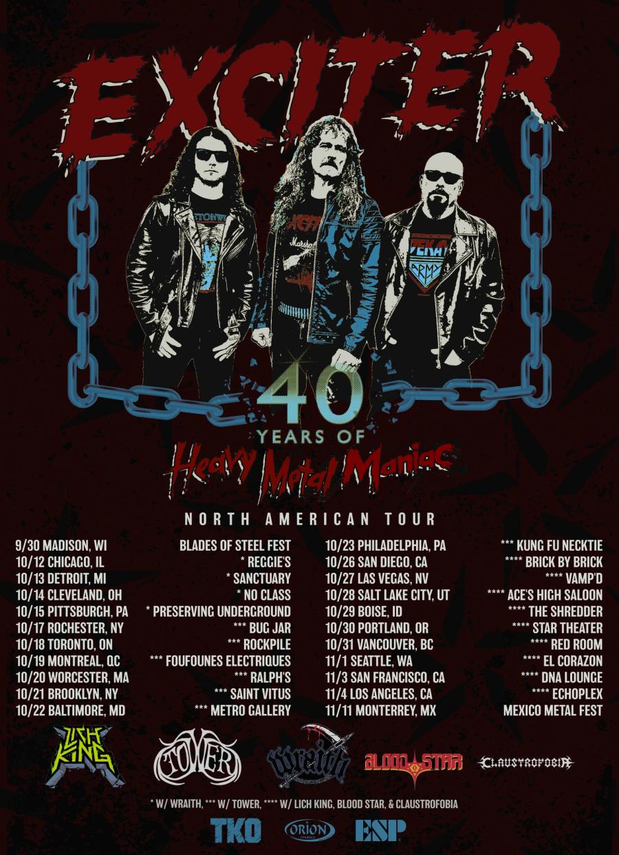 Exciter - North American Tour 2023 - 31/10/2023 - Vancouver - Red Room ...