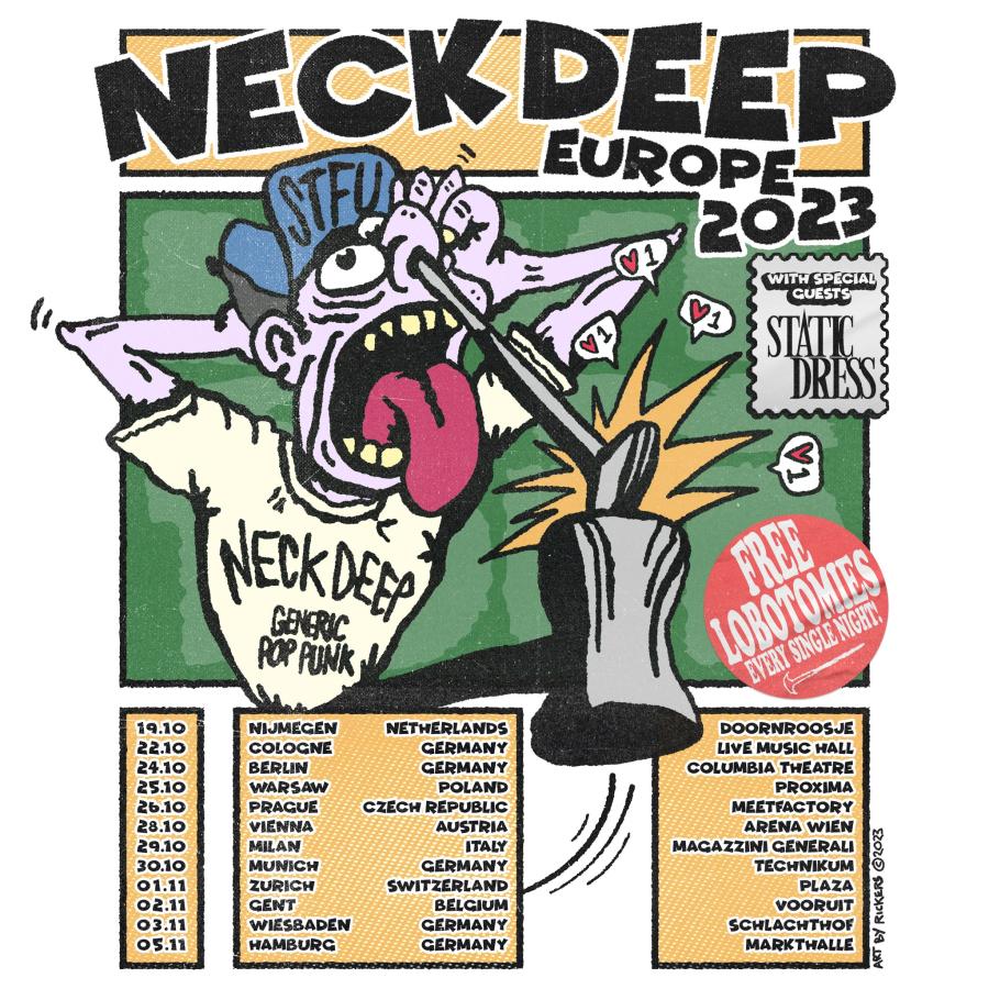 Event Neck Deep - 19/10/2023 - Nijmegen - Doornroosje - Netherlands