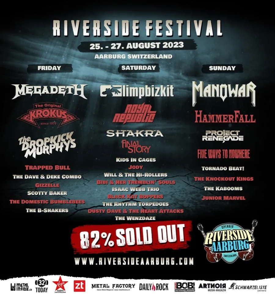 Riverside Open Air 2023 - 25/08/2023 (3 days) - Aarburg - Switzerland