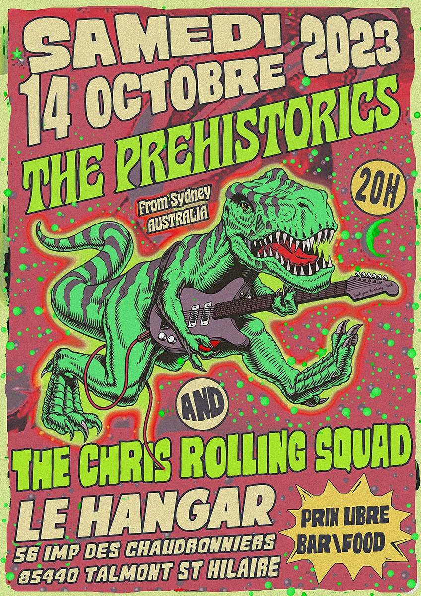 The Chris Rolling Squad + The Prehistorics - 14/10/2023 - Talmont Saint Hilaire - Le Hangar - France