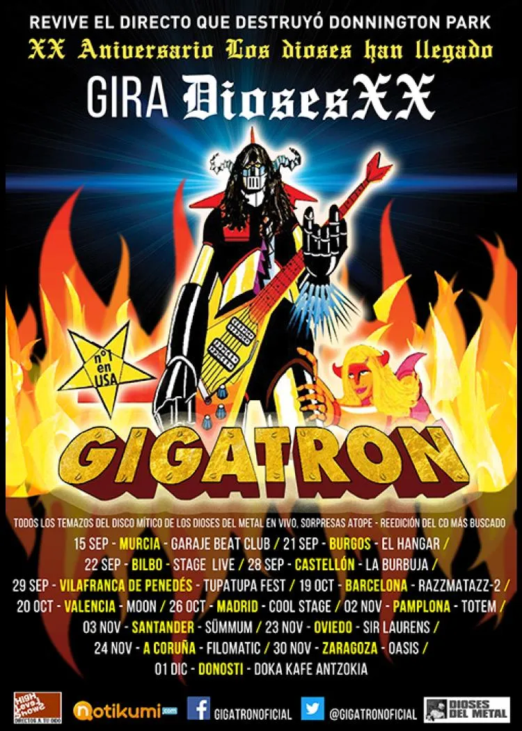 Gigatron - Gira Dioses XX - 22/09/2018 - Bilbao - Stage Live - Spain
