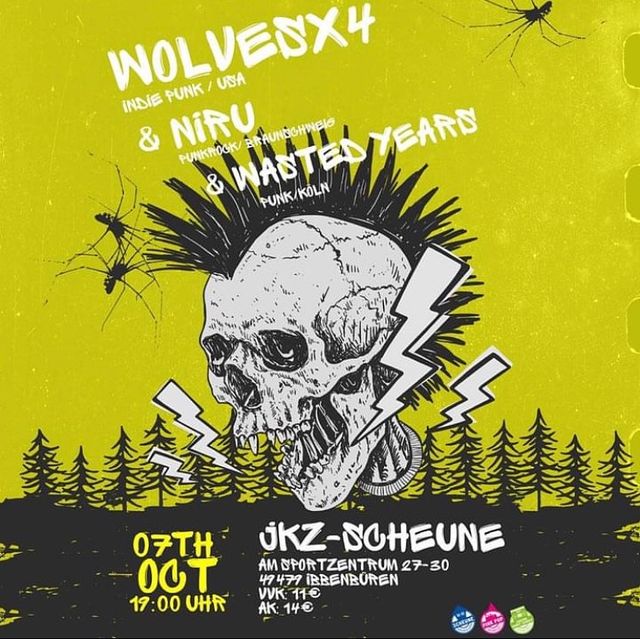 Wolves x 4 + Niru + Wasted Years - 07/10/2023 - Ibbenbüren - JKZ ...