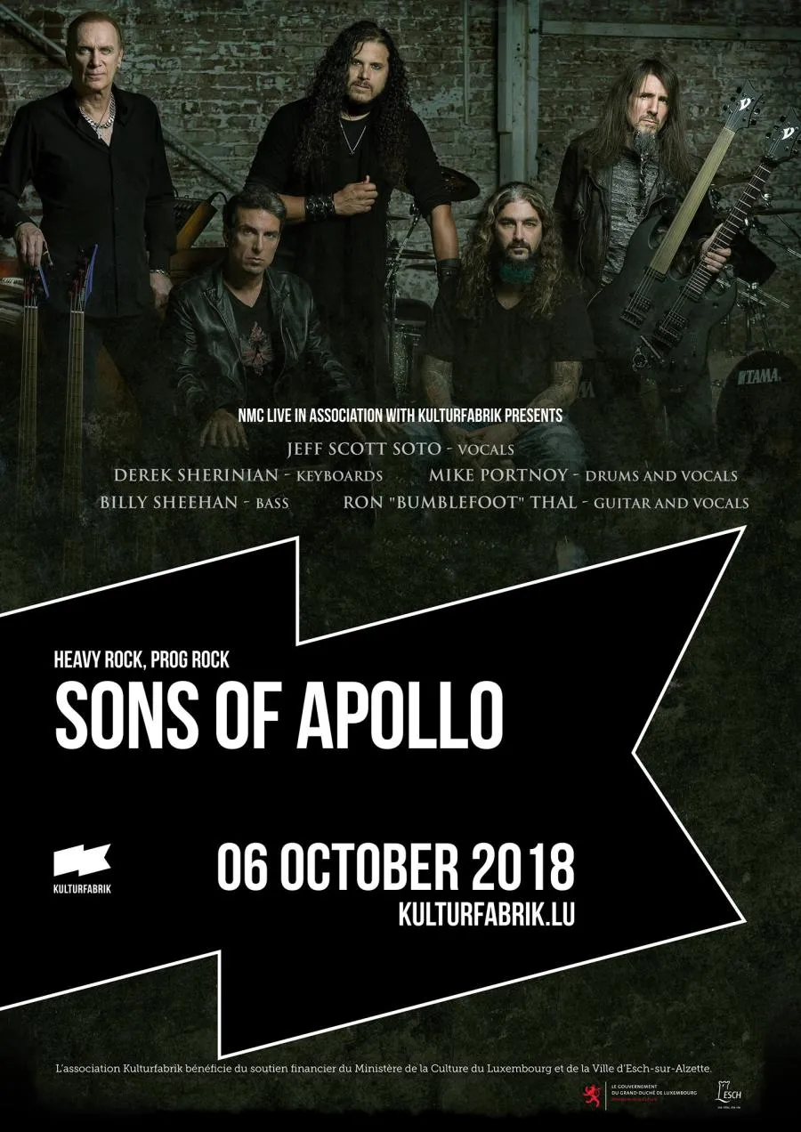 Sons of Apollo - 06/10/2018 - Esch-sur-Alzette - Kulturfabrik - Luxembourg