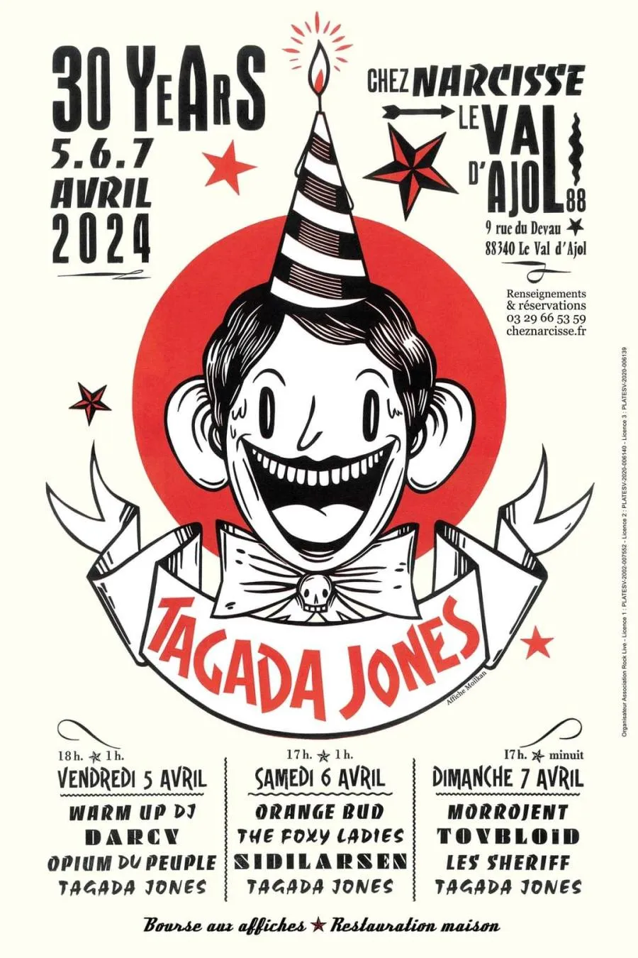 Tagada Jones 30 Years Chez Narcisse - J1 - 05/04/2024 - Le Val-d'Ajol ...