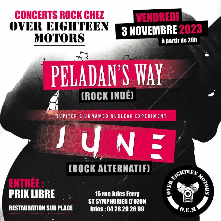 Peladan's Way + June - 03/11/2023 - Saint-Symphorien d'Ozon - Overdrive ...