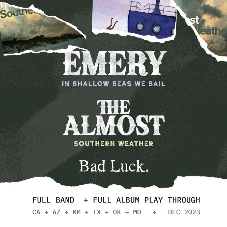 Event Emery + The Almost - 02/12/2023 - San Diego - House of Blues ...