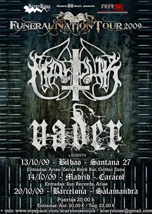 Marduk+Vader - Funeral Nation Tour 2009 - 13/10/2009 - Bilbao - Santana ...